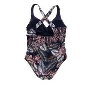 Hurley | Swim | Hurley Womens Large Scattered Palm Criss Cross Back One ...